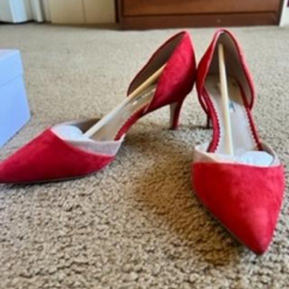 Boden | Shoes | Sexy 6s Retro Vibe Red Suede Pumps With 2 Heel | Poshmark